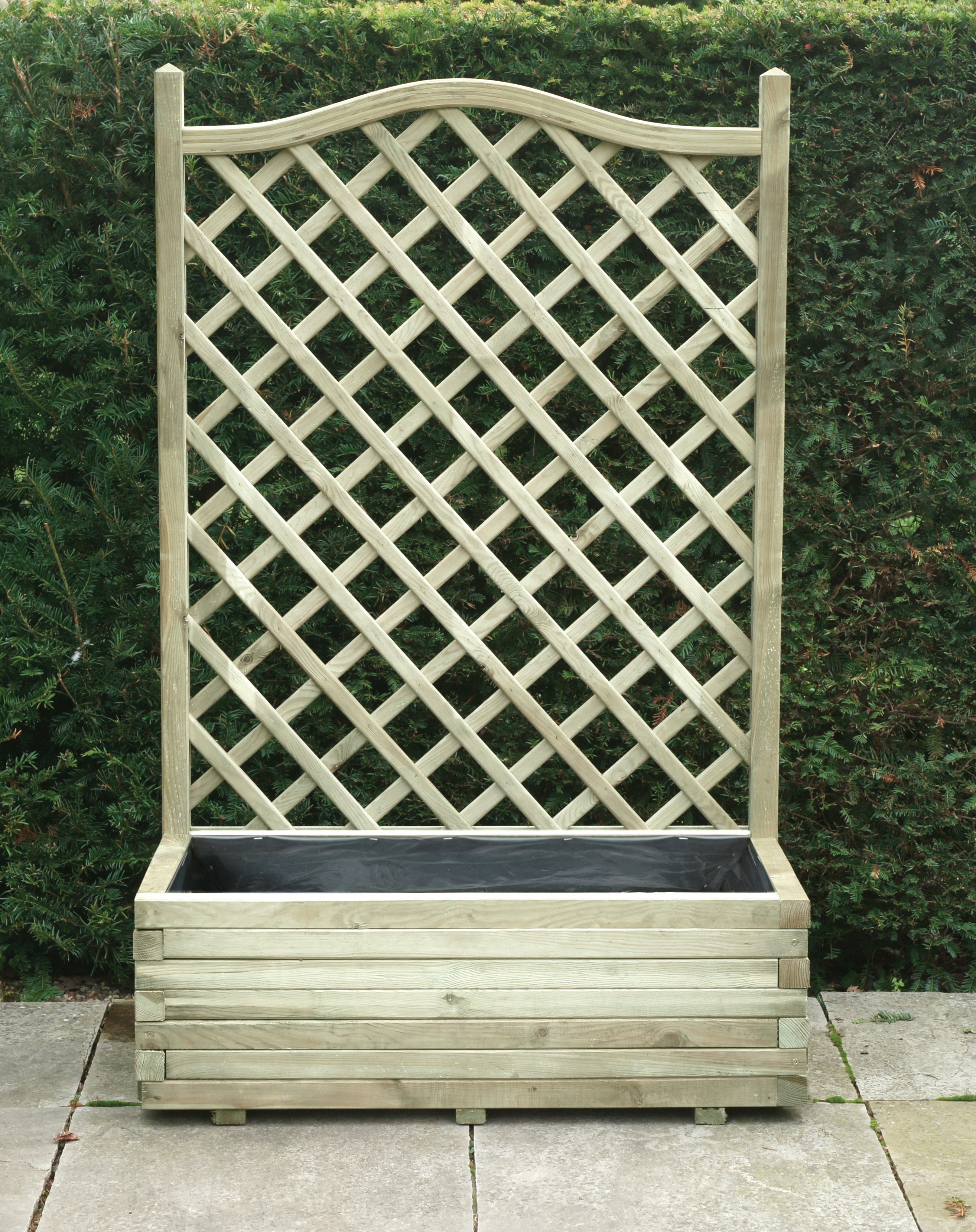 Slatted Square Planter - Worcester Timber Products