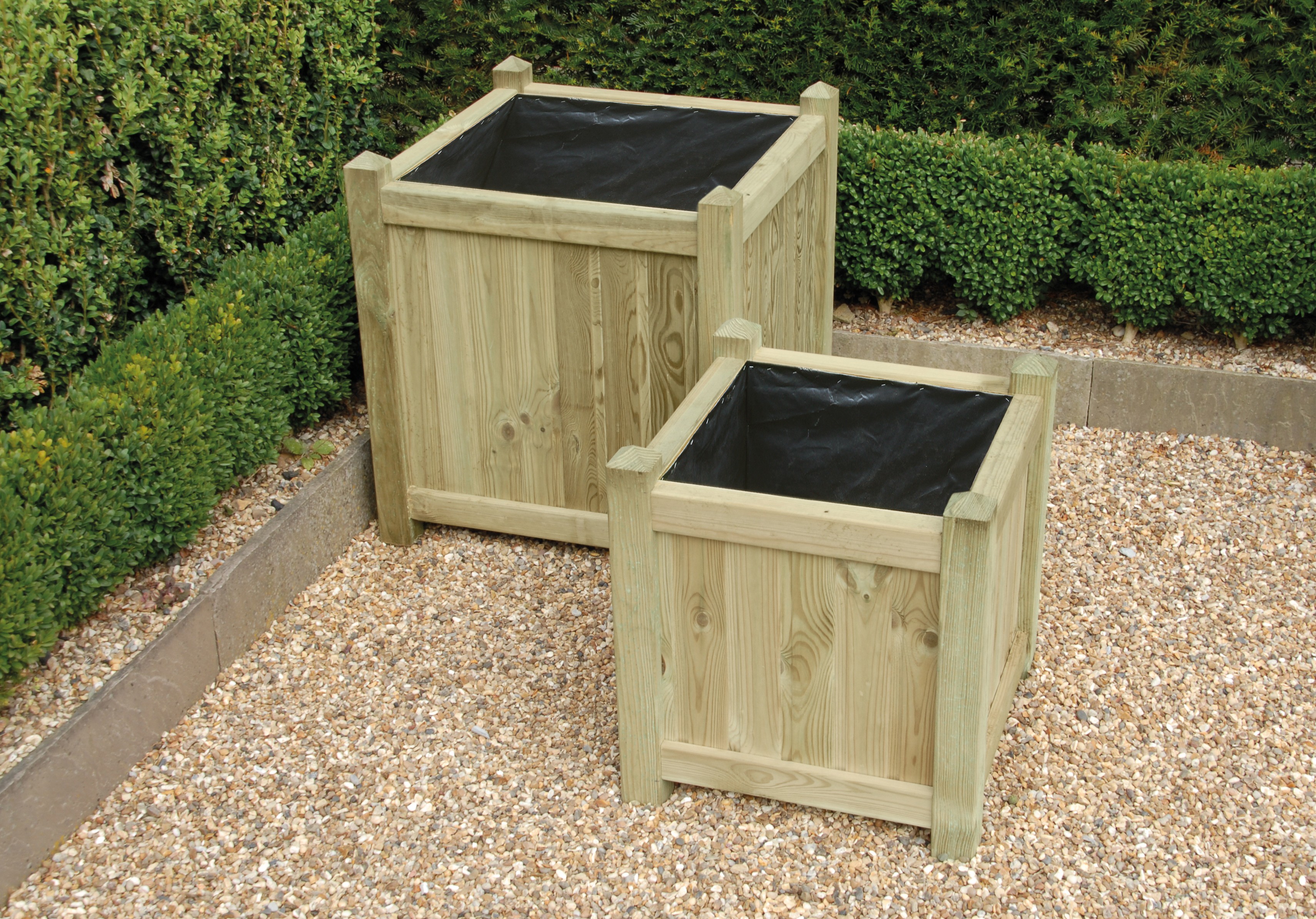Slatted Square Planter - Worcester Timber Products