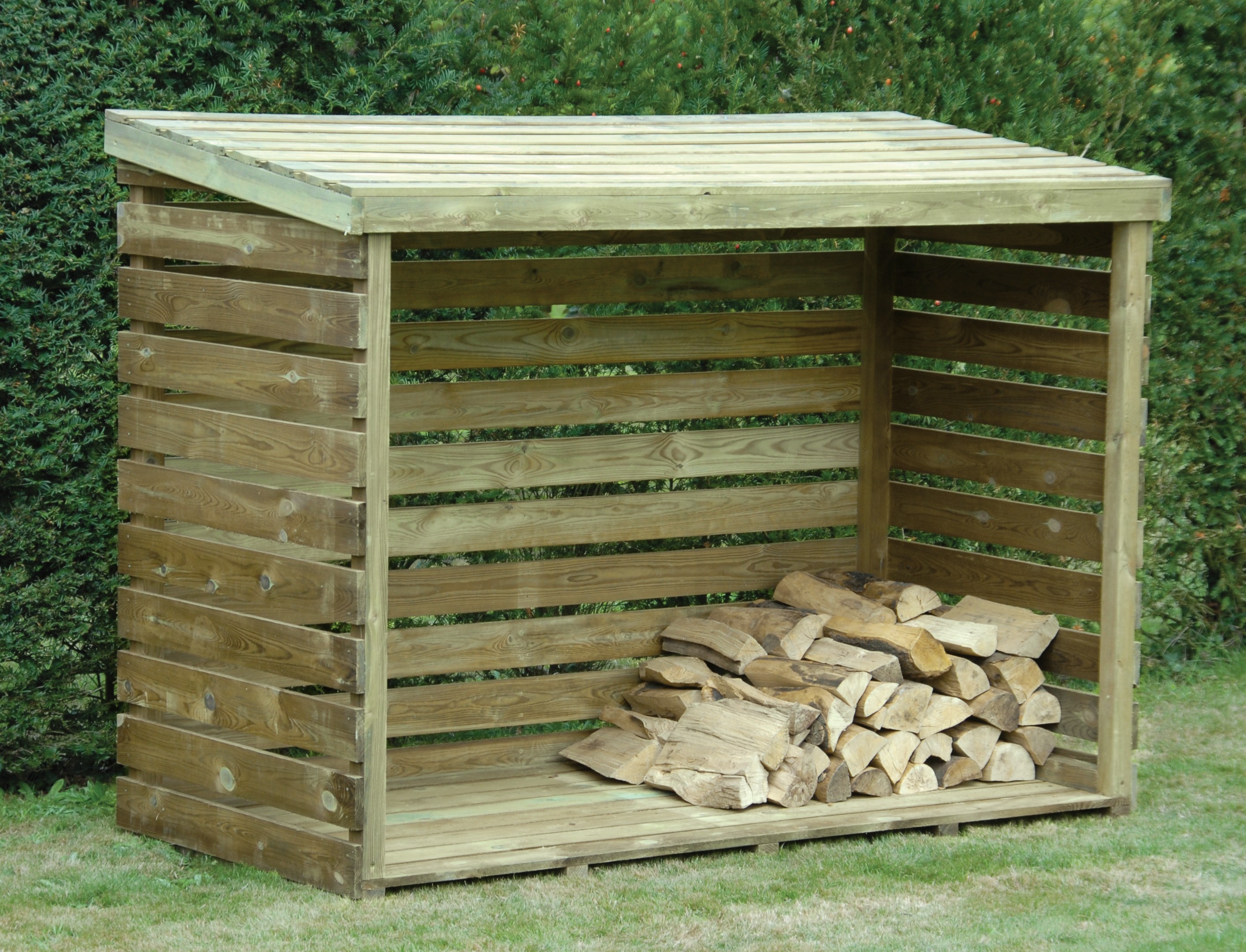 Slatted Log Store - Worcester Timber Products