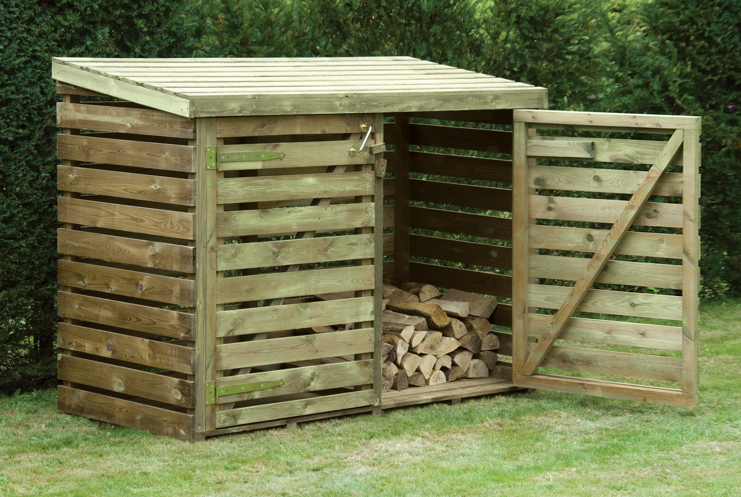 Slatted Log Store - Worcester Timber Products