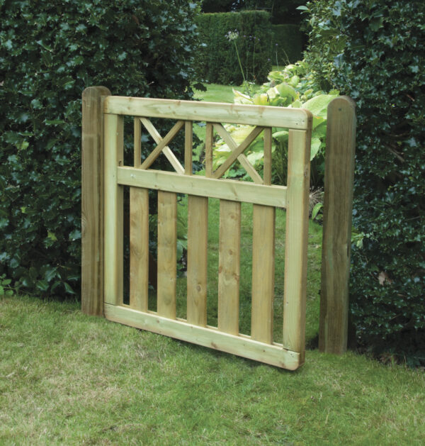 Elite Cross Top Garden Gate - Worcester Timber Products